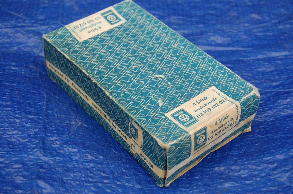 Genuine Original NOS VW Boxed Engine Exhaust Valves x 4 – Boatyard Buses